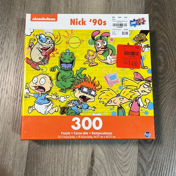 Nickelodeon | Games | Nickelodeon 9s 300 Piece Jigsaw Puzzle | Poshmark